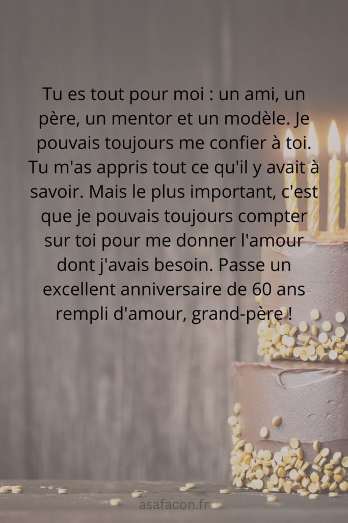 40 Idées De Textes D'anniversaire De 60 Ans Pour Un Homme