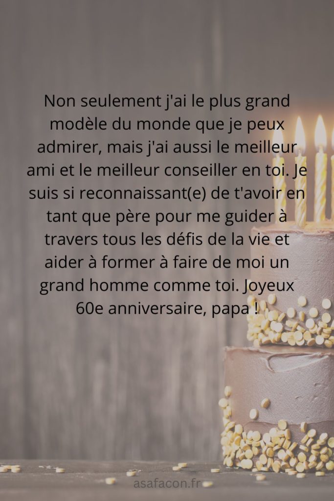 40 Idées De Textes D'anniversaire De 60 Ans Pour Un Homme