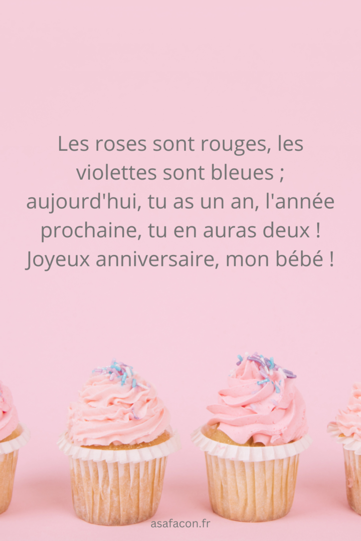 Joyeux Anniversaire De 1 An Pour Fille : 35 Vœux