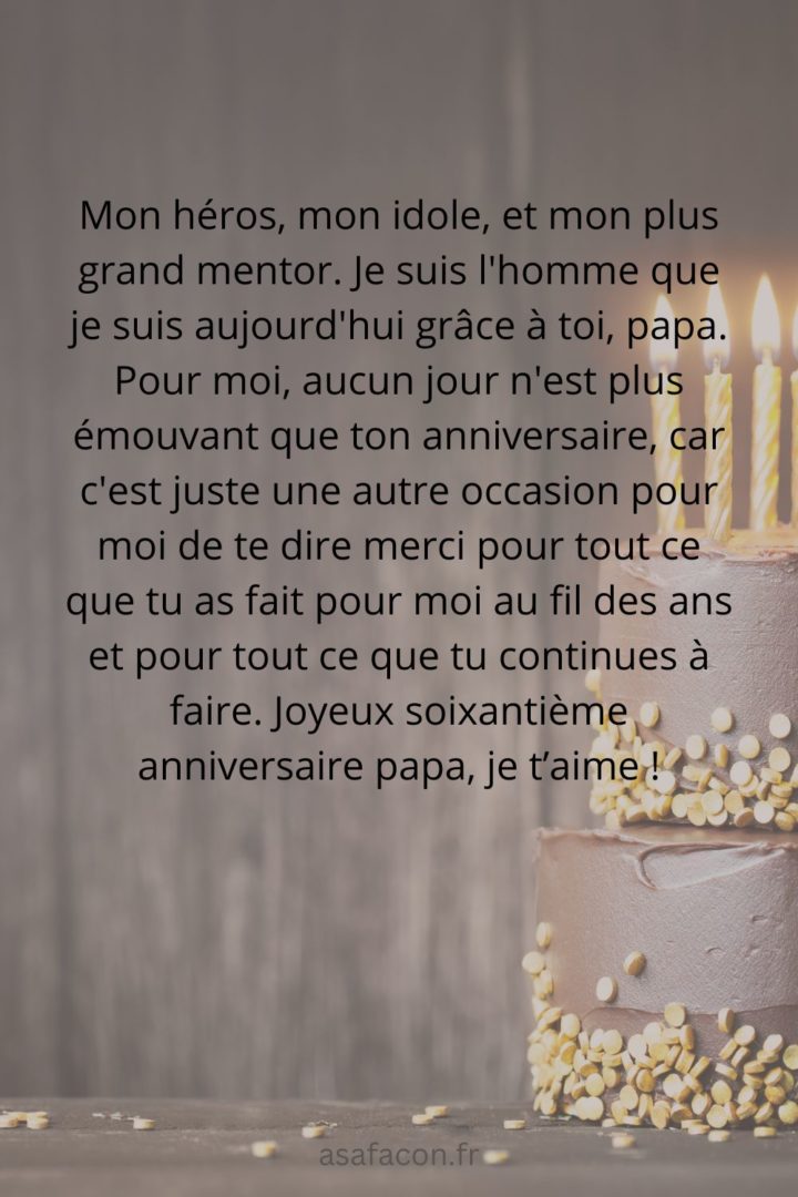40 Idées De Textes D'anniversaire De 60 Ans Pour Un Homme