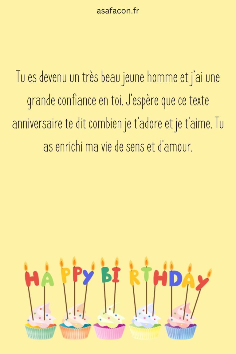 Joyeux Anniversaire Mon Neveu : Voeux D’Anniversaire Pour Lui